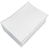 Dot Matrix Printer Paper 10"x12",1 Part 1000 Continuous Sheets 80 GSM Computer Paper 10x12x1=12 ...