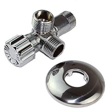 3-Eckventil Eckhahn Ventil 1/2 Zoll mit design Griff Kugelhahn ...