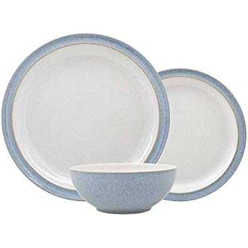 Denby Elements 12 Piece Dinner Set, Blue: Amazon.co.uk: Kitchen & Home