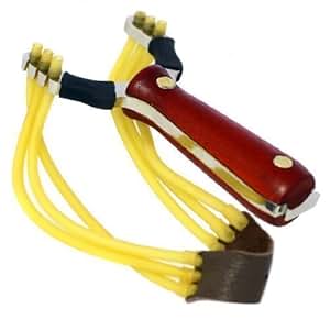 Precise hand catapult from steel, sports hand catapult with wooden ...