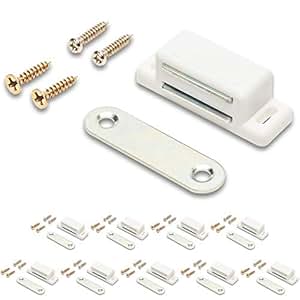 White Magnetic Catch Best for Window Shutters, Plantation Shutters and ...