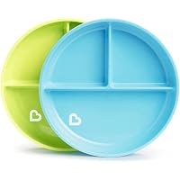 Munchkin Splash 4 Piece Toddler Divided Plate and Bowl Dining Set, Baby ...