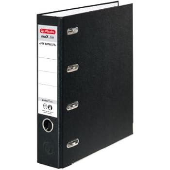 Herlitz max.File Protect A4 Double-Lever Arch File - Black: Amazon.co ...
