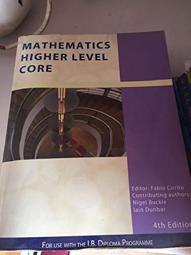 Buy Mathematics Higher Level Core: 3 (IB Mathematics) Book Online at ...