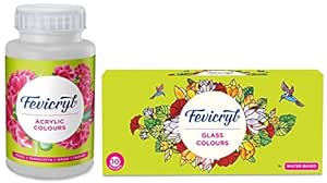 Pidilite Fevicryl Acrylic Painting Color (White, 500ml) & Pidilite ...