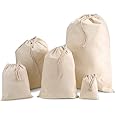 Cotton bag with drawstring, various sizes, Large 40cm x 50cm 14 Litre ...