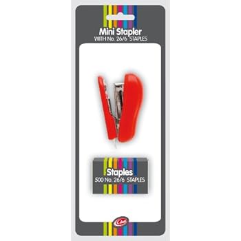 Rexel Bambi Mini Stapler, 12 Sheet Capacity, Metal Body, Includes ...