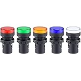 QBM Indicator Light AC/DC 24V 20mA LED Flush Panel Mount Red Green Blue ...