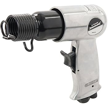 150mm Air Hammer with 4 x 120mm Chisels and Needle Descaler Attachment ...