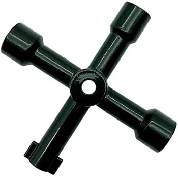 Meter Box Key 4 Way Multi-Functional Utilities Key Service Cross Key ...