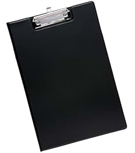 5 Star Fold-over Clipboard with Front Pocket Foolscap Black: Amazon.co ...