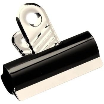 10 x JUMBO BULLDOG CLIPS GRIP CLIPS BLACK & CHROME 70mm: Amazon.co.uk ...