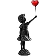 CHEYLIZI Statue Flying Balloon Girl Figurine, Home Decor Modern Art ...