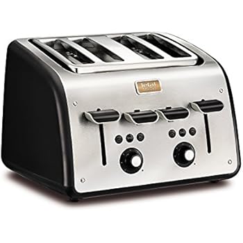 Tefal Avanti Classic 532718 Toaster - 4 Slice - Black: Amazon.co.uk ...