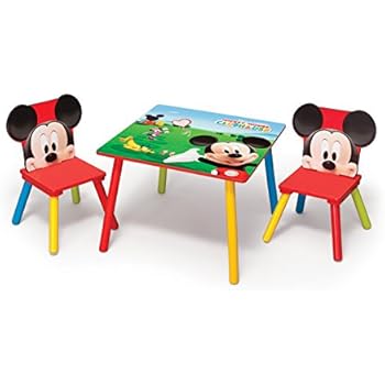 Disney Mickey Mouse Table and Chair Set with Storage: Amazon.co.uk: Baby