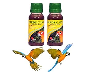 Birds Care Herbal Plus Tonic, 60 ML (Pack of 2) for All Birds Health ...
