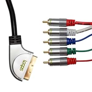 Scart to 5 RCA Component YPbPr Video Cable - Scart to: Amazon.co.uk ...
