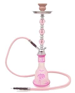 Shisha Wasserpfeife Hookah Pink/Rosa 55 cm *mit Schmucksteinen*: Amazon ...