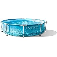 Intex Prism Rondo Ø 305 x 76 cm Frame Pool Set, Hellgrau : Amazon.de ...