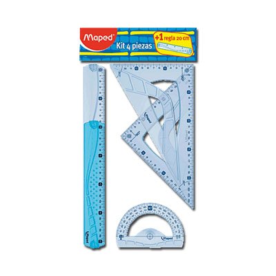Cartabón para dibujo técnico | Graduado o liso