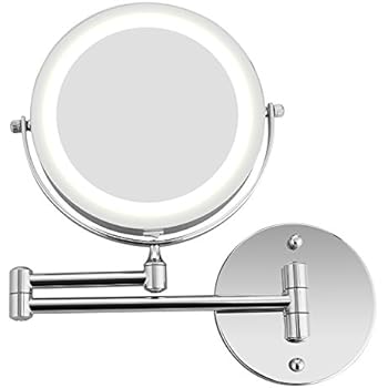 Adjustable and Extendable Round Chrome Battery Operated Magnifying ...