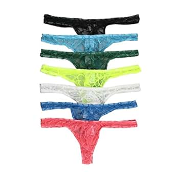Homme String Ficelle Transparent Sous-vêtements Culotte Bikinis Slips ...