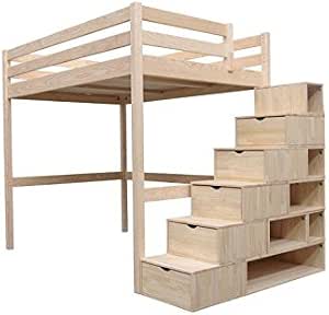 Hochbett Mit Treppenstufen