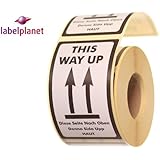 50 x This Way up Box labels for shipping. Parcel stickers 4 x 6 inch ...