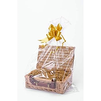 woodluv 1 x Create Your Own Wicker Gift Hamper Basket Kit Use ...