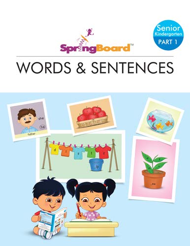 Buy SpringBoard - Words & Sentences - Part 1 - Senior Kg 4-6 years Book ...