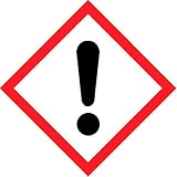 Highly flammable coshh symbol Safety sign - Self adhesive sticker 100mm ...