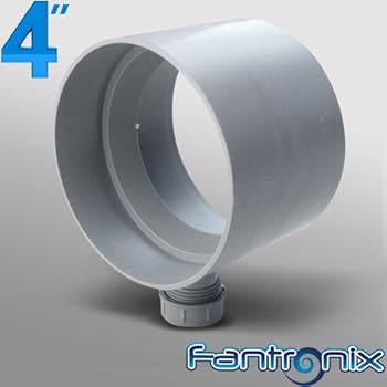 Manrose condensation trap, 100mm diameter, plastic ducting, hydroponics ...