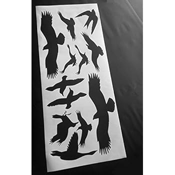 Bird Silhouette Window Stickers: Amazon.co.uk: Kitchen & Home