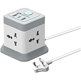 EMBOX Cube Extension Board with USB Port Universal Sockets and USB (2.4 ...