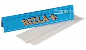 Rizla Blue Slim King Size Cigarettte Rolling Papers - 5 Packets: Amazon ...