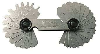 Radienschablone Konkav und Konvex Radienlehre Radius 1,0-7,0 mm: Amazon ...
