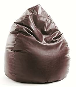 VALERIAN Sitzsack Leder-Look braun, XXL CA. 300 LITER: Amazon.de: Küche ...