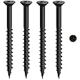 TERF® Carcass Screws 4.0 X 45mm Pozi Flat Double Countersunk Head Black ...
