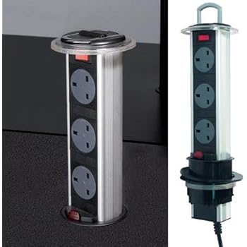 Powerdock Worktop Pull Up Power Sockets: Amazon.co.uk: Kitchen & Home