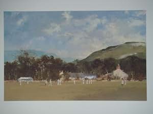 Set of 2 Cricket Prints by Roy Perry - Setting the Field & Bank Holiday ...