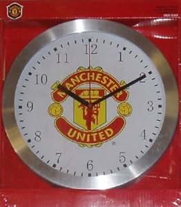 Manchester United Full Colour Club Crest Wall Clock: Amazon.co.uk ...
