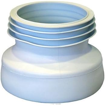 110mm Toilet WC Straight Extension Waste Pan Rubber Connector: Amazon ...