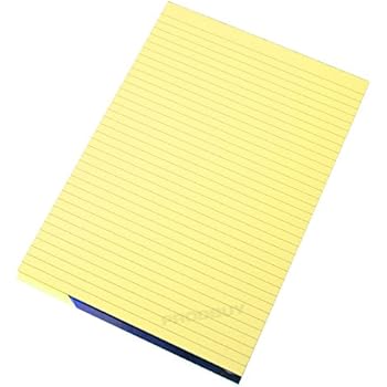 Visual Memory Aid A4 Bright Yellow 100 Page Paper Notepad Refill Memo ...