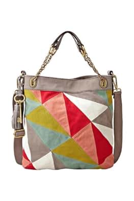 Fossil Handtasche Umhängetasche Jules Hobo Bright Patchwork: Amazon.de ...