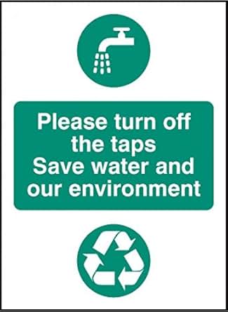 Sign Please Turn Off Faucet