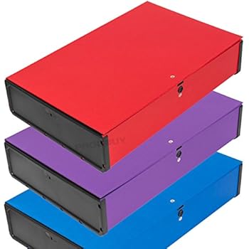 5 Star Office Box File Lock Spring with Ring Pull and Catch 75mm Spine ...