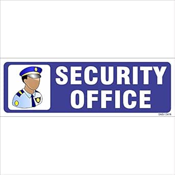 Amazing sign High Quality Security office Sign Board - Set of 2 nos ...