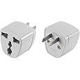 Pack of 2 Plug Adapters Type A for USA, Japan, Cuba, Canada, Mexico ...