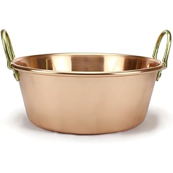 Mauviel 36 x 12 cm/10l M'Passion Copper Jam Pan with Hammered Finish ...