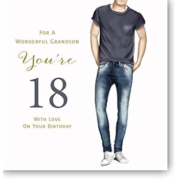 Special Grandson 18th Birthday Birthday Card: Amazon.co.uk: Kitchen & Home